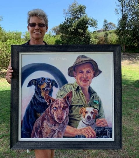 Quality pet portraits by Sue Linton dogs , cats , horses, people