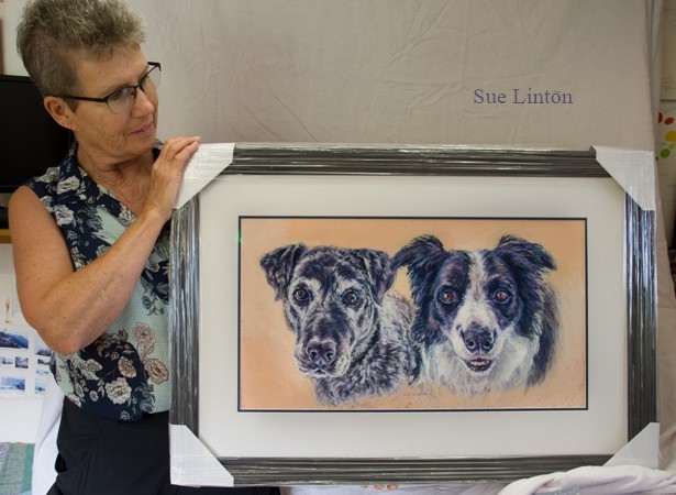 Quality pet portraits by Sue Linton dogs , cats , horses, people